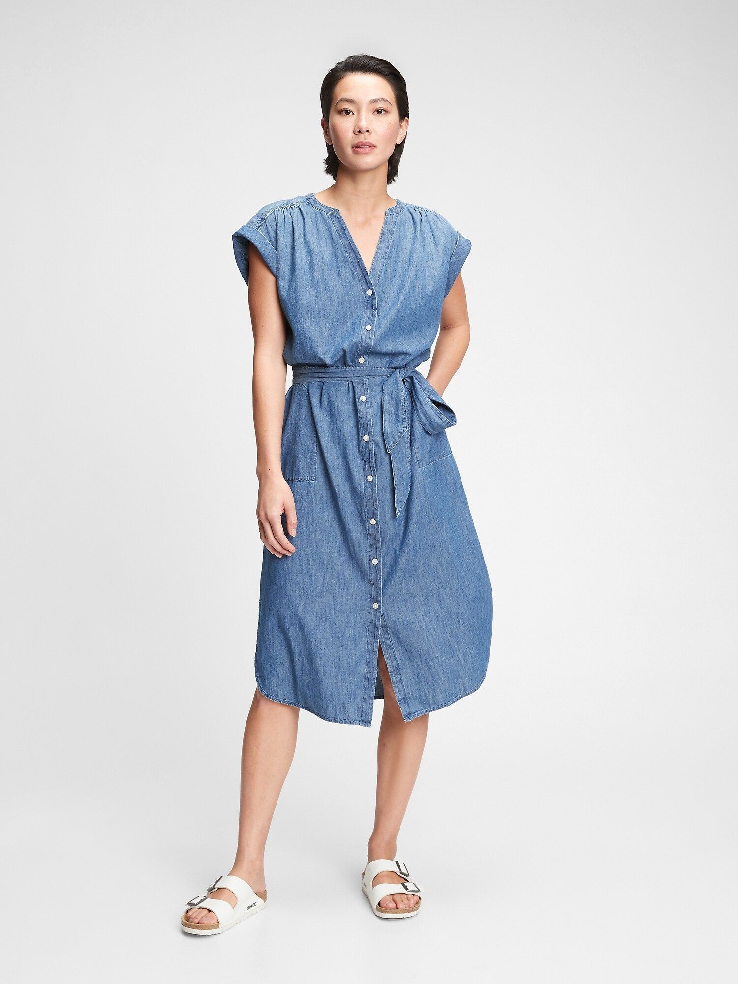 Denim midi ruha | GAP.hu