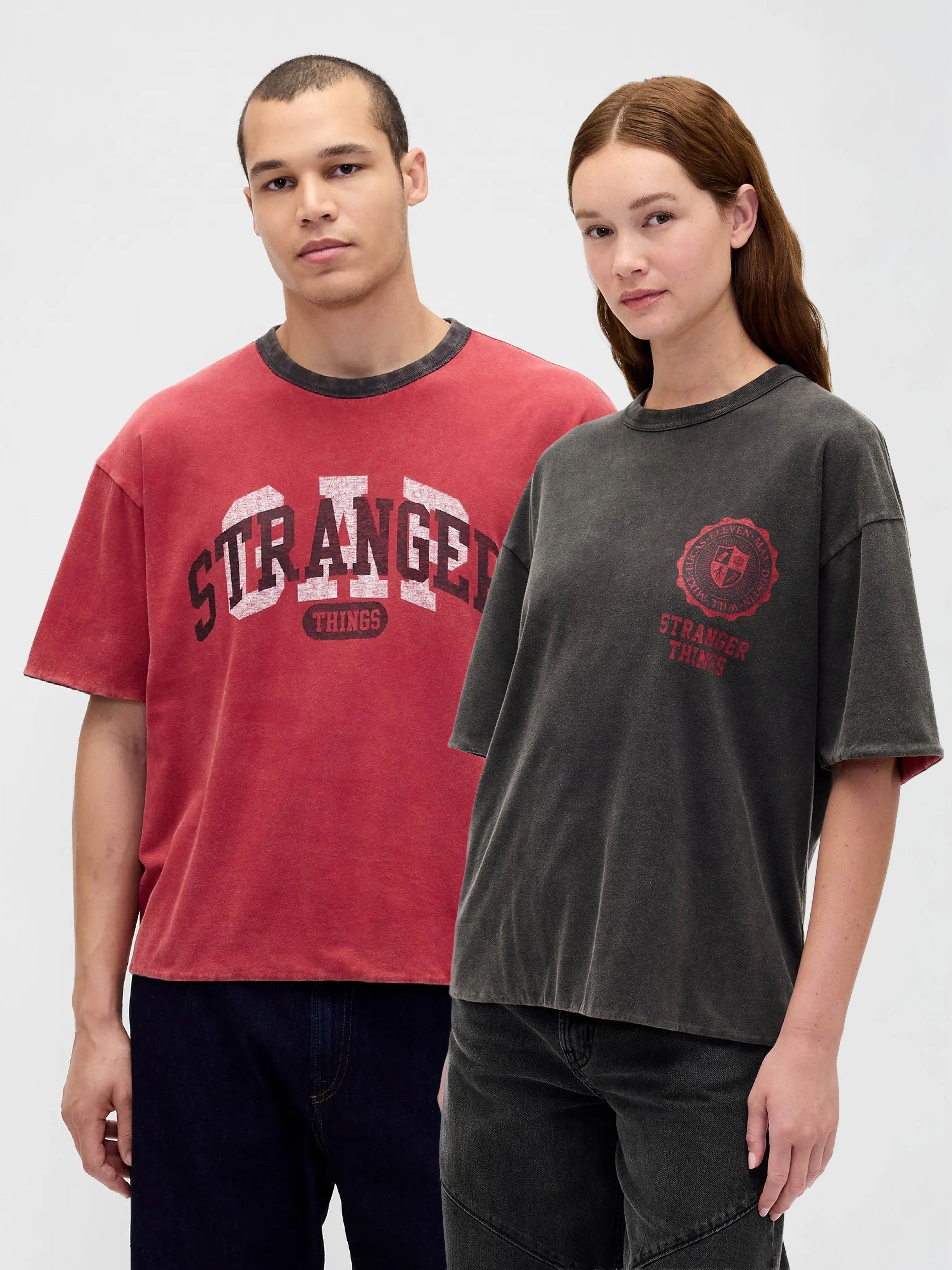 T-shirt reversible Unisex, Gap × Stranger Things | GAP.nl