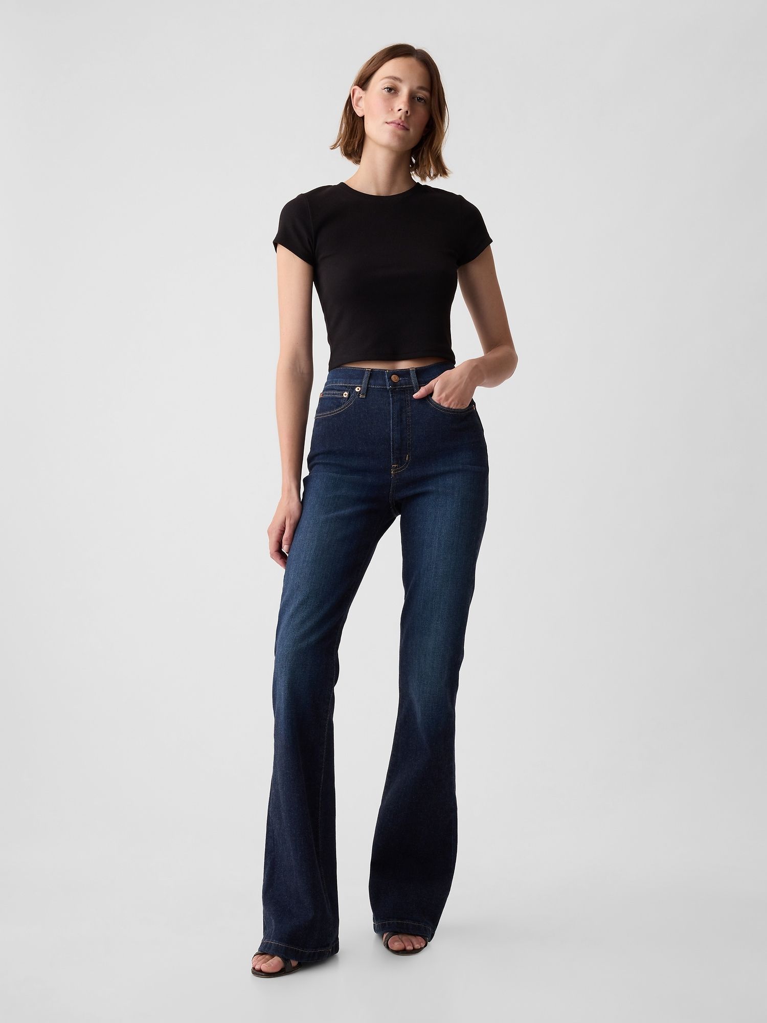 Jeans Flare High Rise 70s | GAP.at