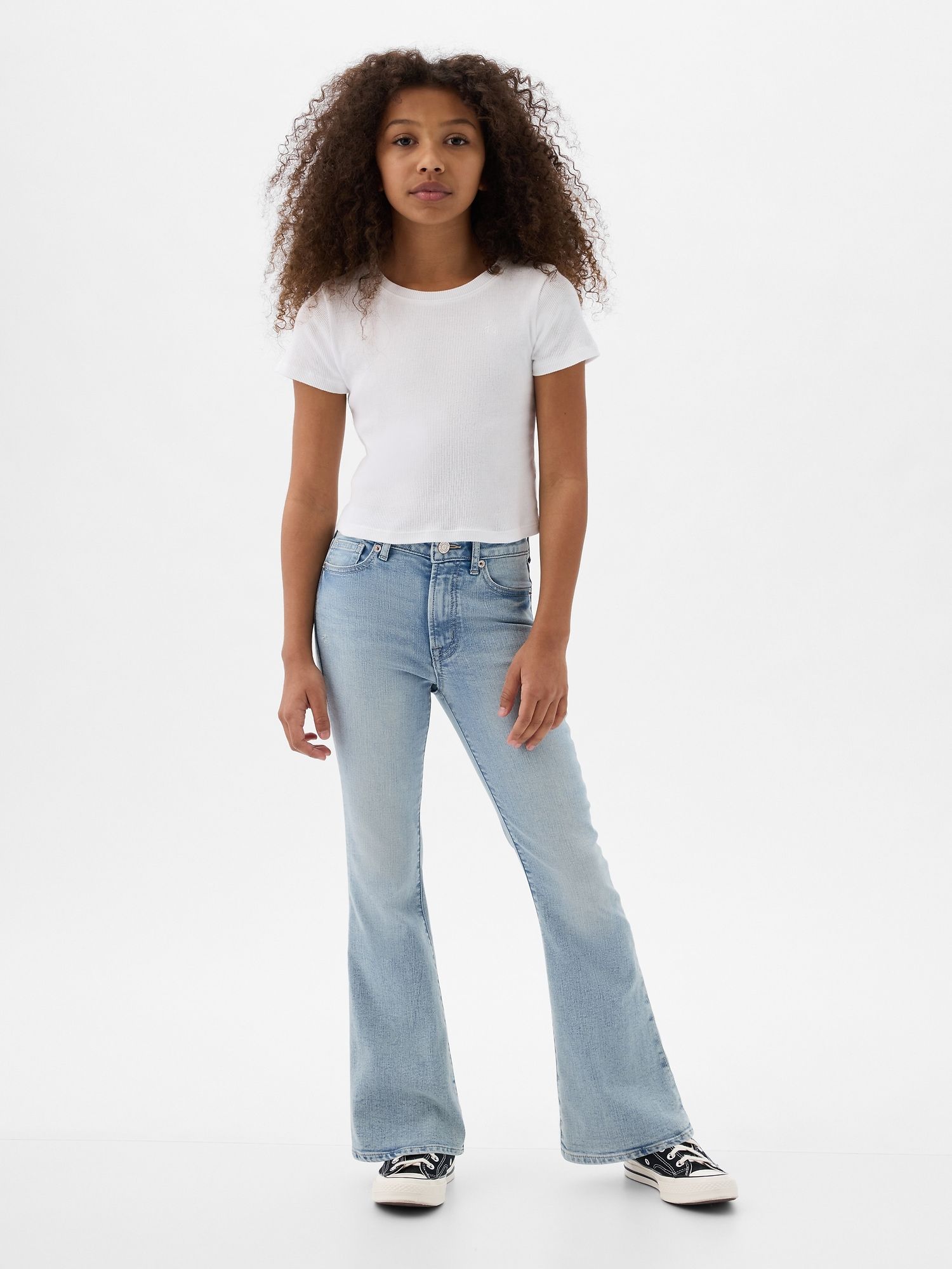 Kinder jeans high rise 70s flare | GAP.nl