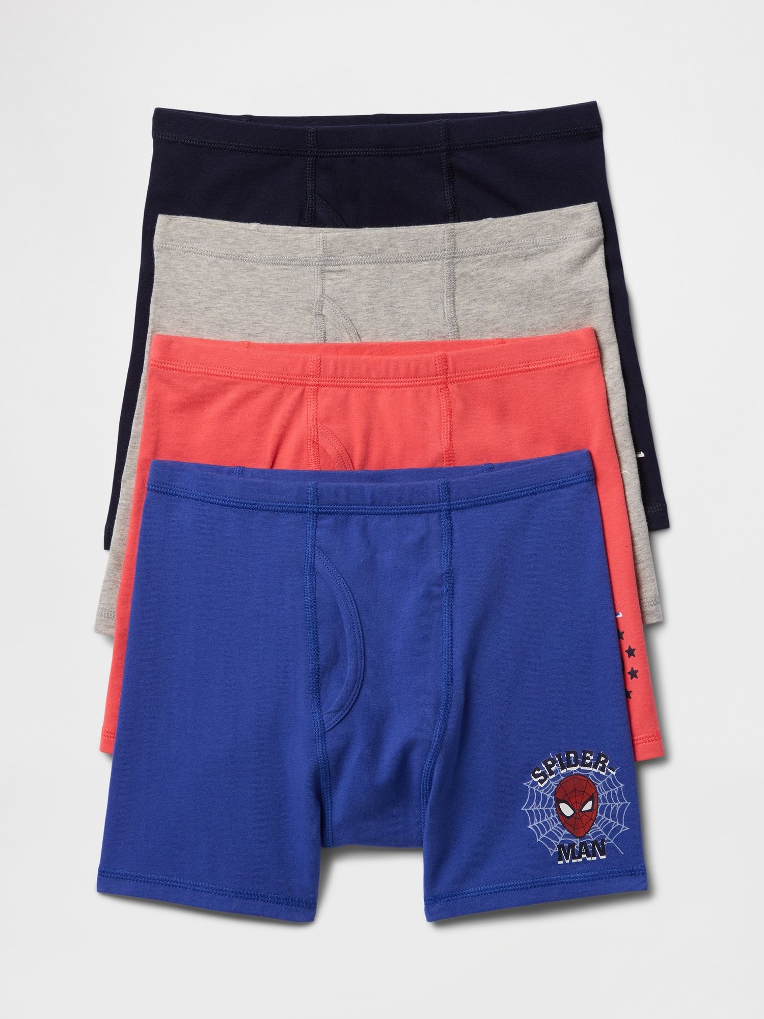 Boxeri pentru copii Gap & Marvel Spider-Man, 4 bucăți | GAP.ro