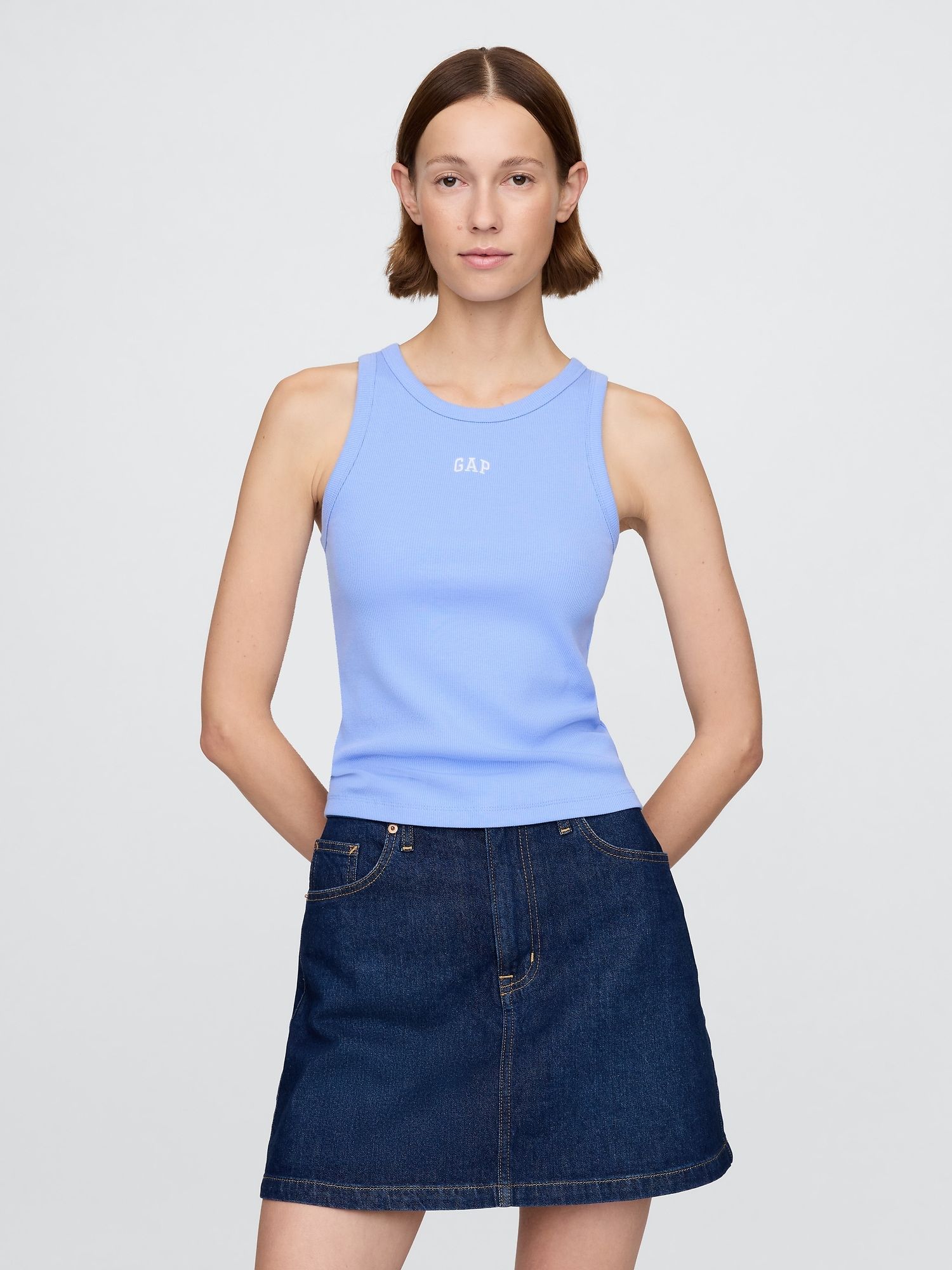 Top ripsat cu logo Americana | GAP.ro