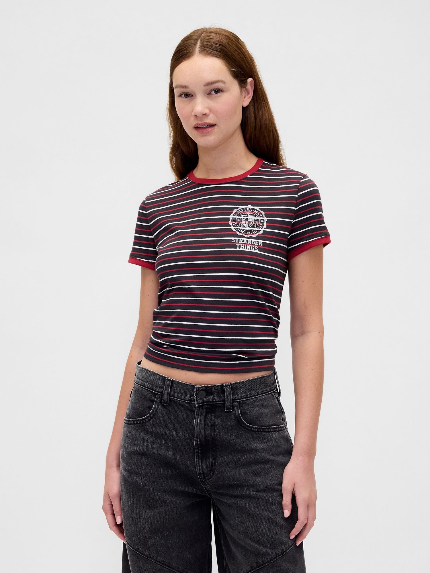 Crop T-Shirt VintageSoft, Gap × Stranger Things | GAP.at