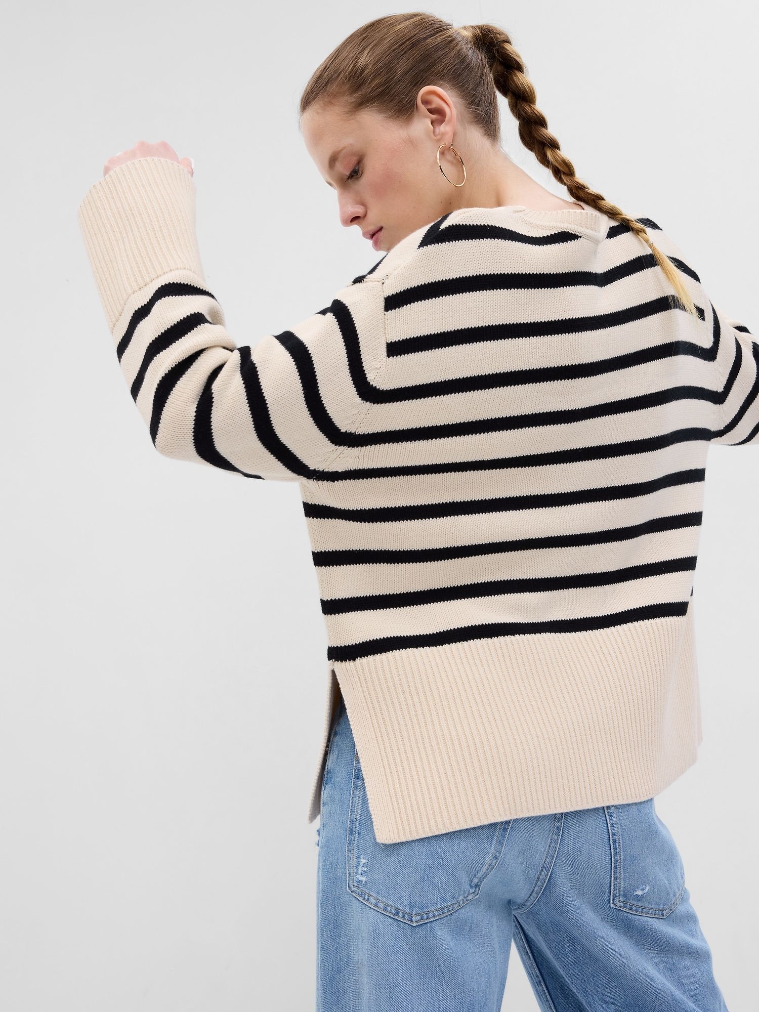 Gestreifter Pullover oversize | GAP.at