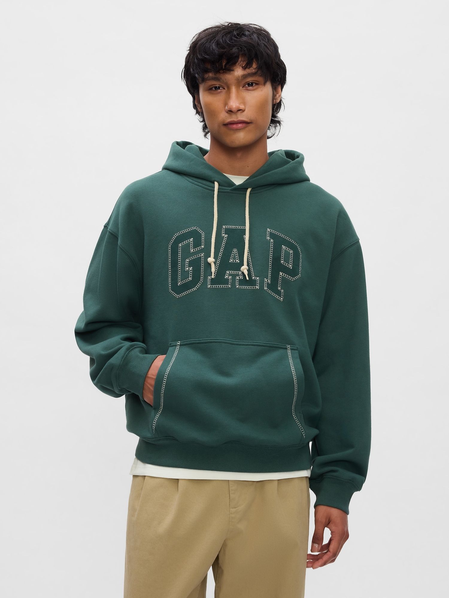 Bluza oversize Stitch z logo | GAP.pl