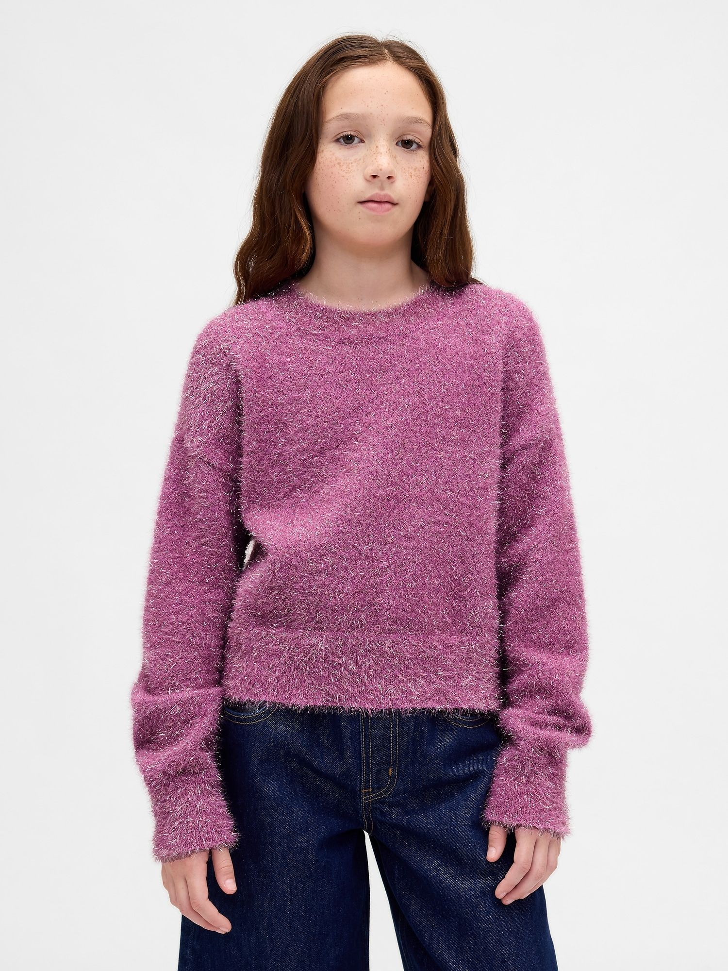 Jersey peludo infantil con hilo metálico | Gap.es