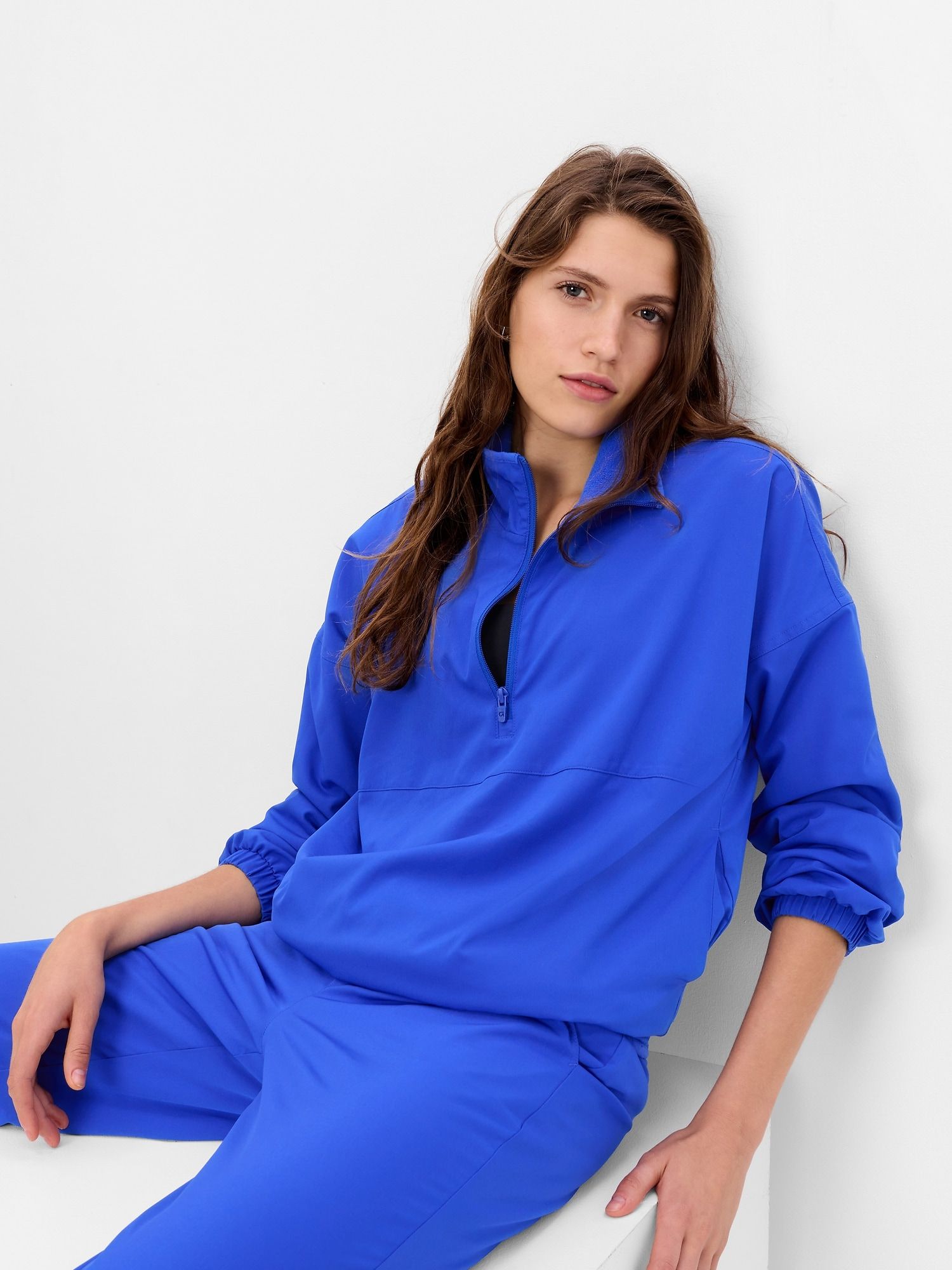 Könnyű sportdzseki GapFit Recycled Fleece Track | GAP.hu