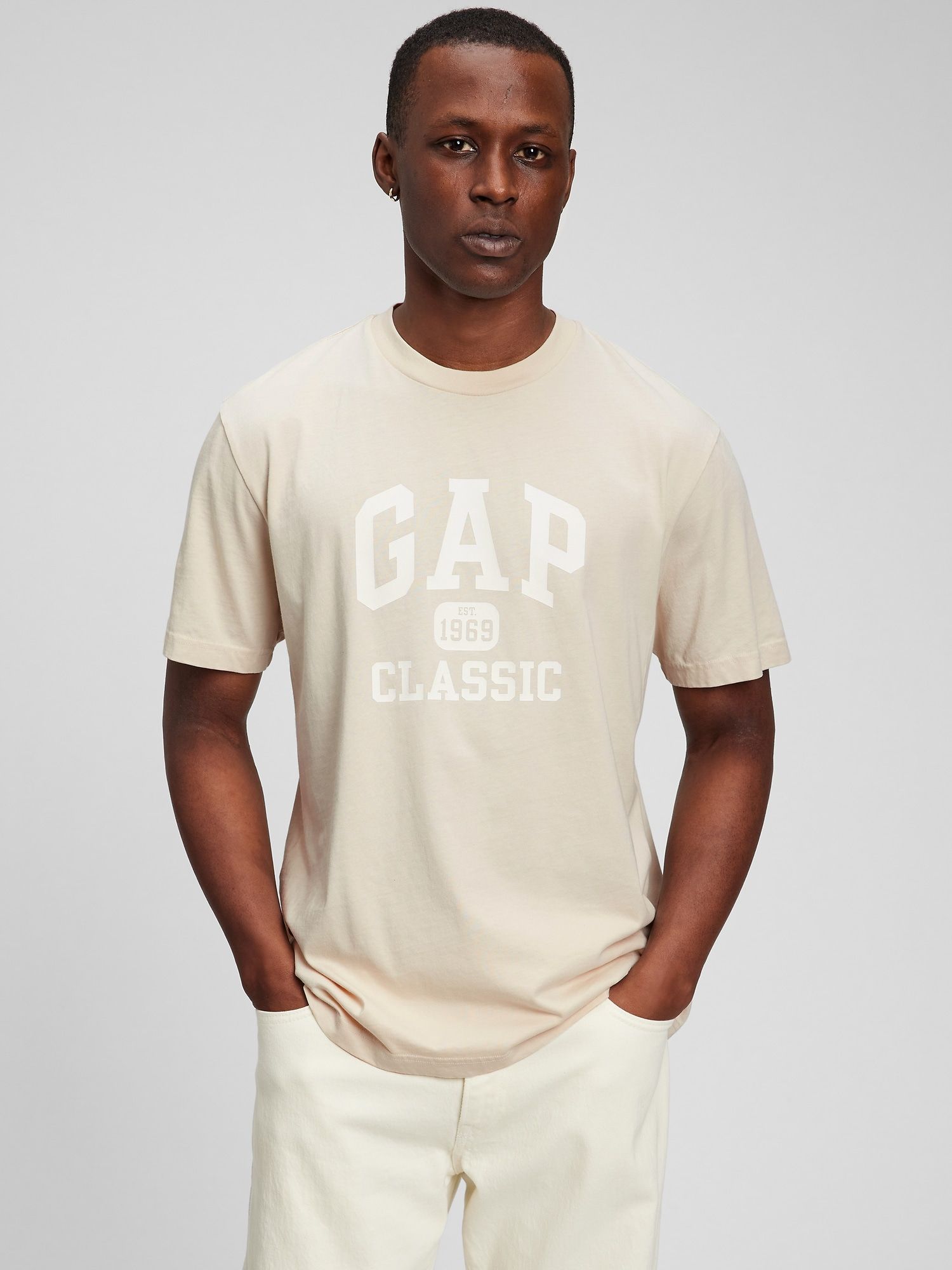 T-shirt logo GAP 1969 classic organic | GAP.pl